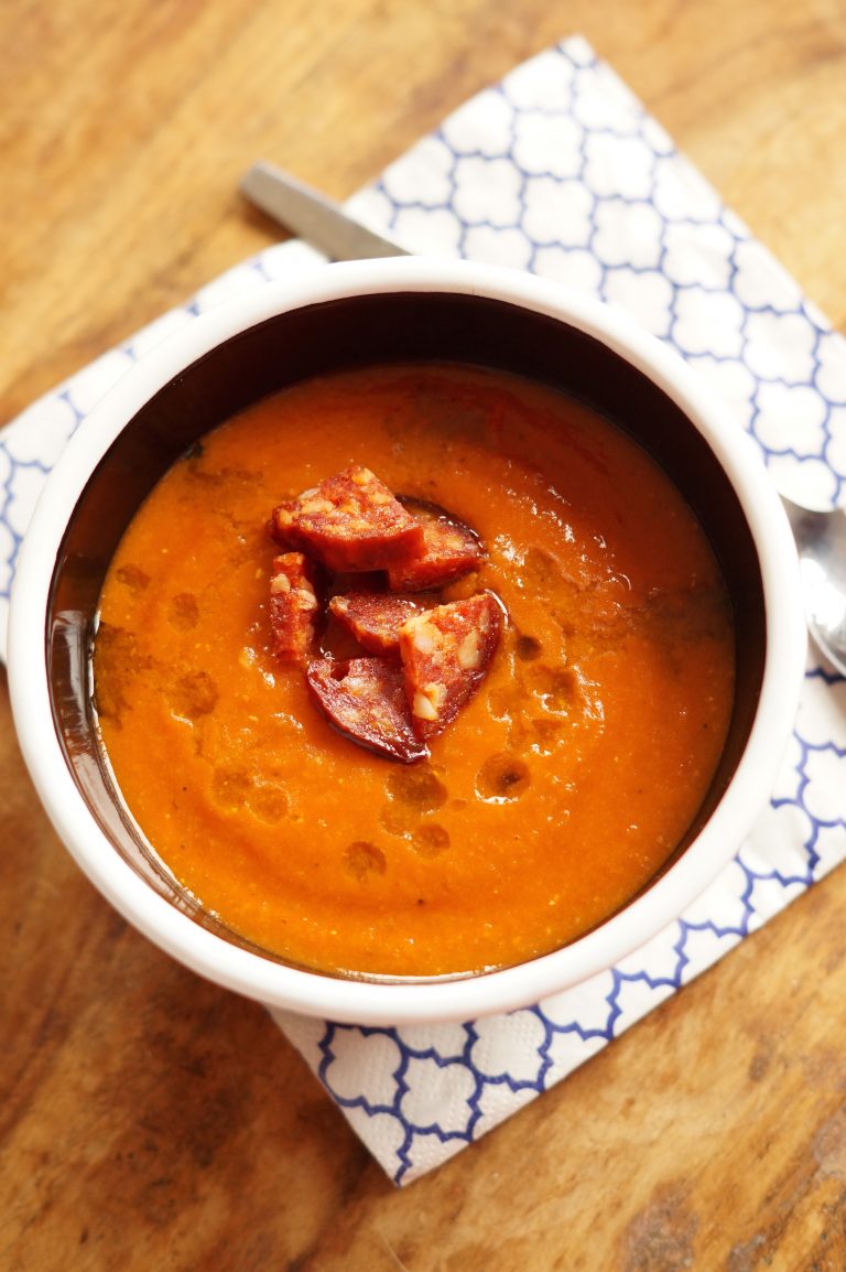 Rode Linzensoep met Chorizo - I am Cooking with Love